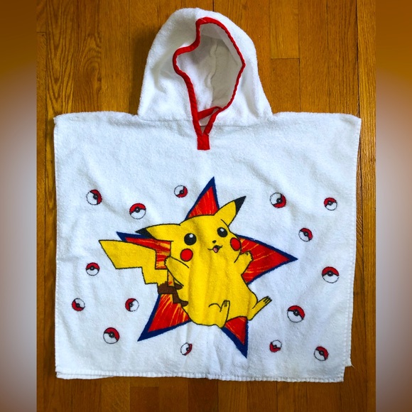 Pokemon | Bath | Vintage Pokemon Wearable Hooded Bathbeach Towel | Poshmark